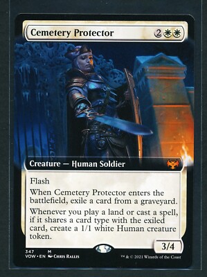 Cemetery Protector - Extended Art - Magic MTG 2021 Crimson Vow - NM/M ...