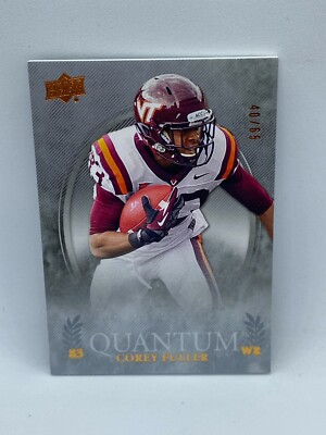 Corey Fuller 2013 Upper Deck Quantum 40/65 Virginia Tech Hoakies | eBay