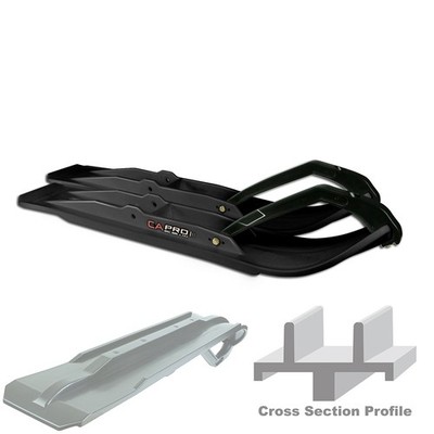 C&A PRO Extreme XT Snowmobile Skis BLACK Arctic Cat Powder Special 580 ...