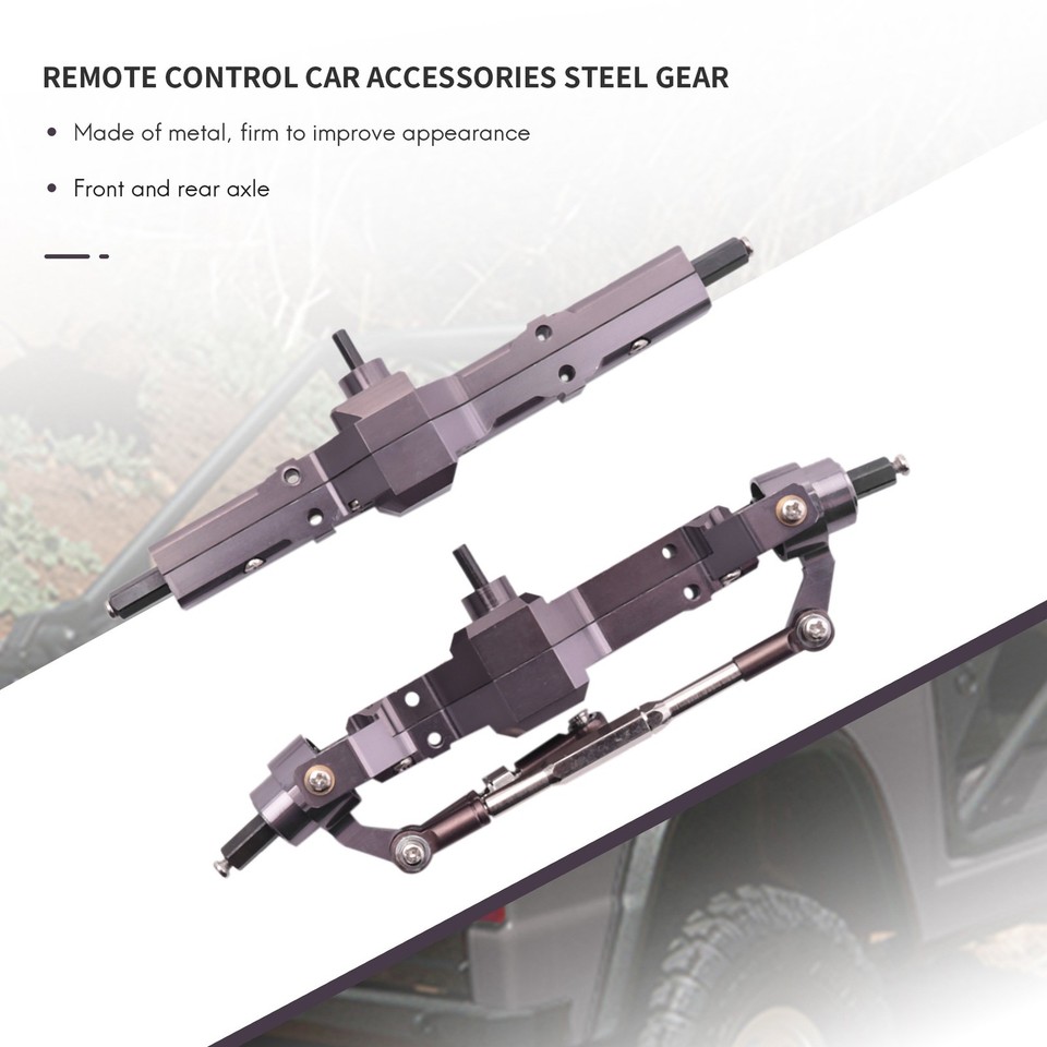 Metal Front & Rear Bridge Axle for C14 C24 C34 C44 B14 B24 1/16 RC ...