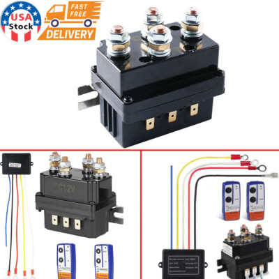 12v 250A Winch Solenoid Relay, Badlands Winch Solenoid Contactor for ...