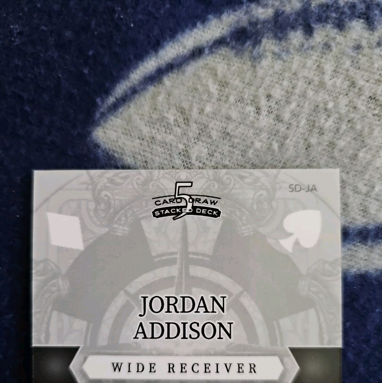 jordan addison rookie 5 Card Draw Stacked Deck 2024 💎 Ace Green 1/3 #SD ...