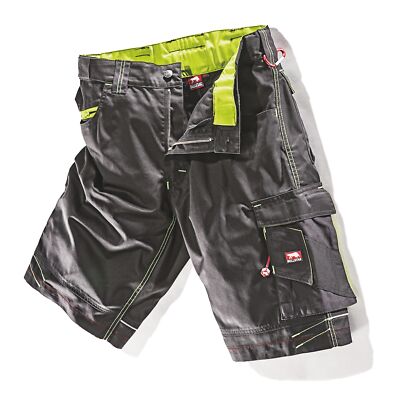 Arbeitsshort ultra schwarz/lime gr. 60 Shorts große mehrteilige ...