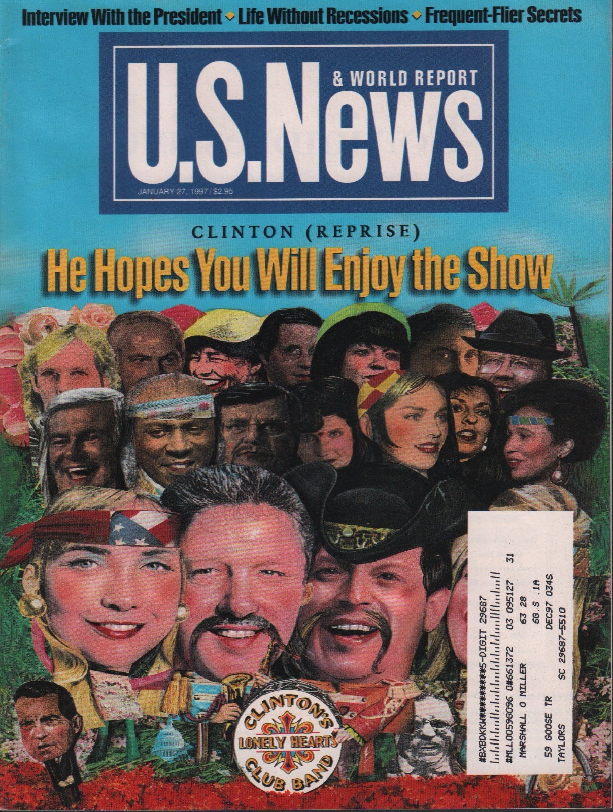 US News January 27 1997 Bill Clinton w/ML 072517nonDBE | eBay