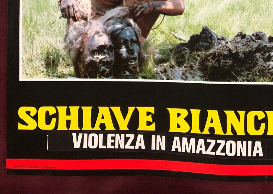 WHITE SLAVE VIOLENCE IN THE AMAZON MOVIE POSTER ITALIAN 1985 ELVIRE ...
