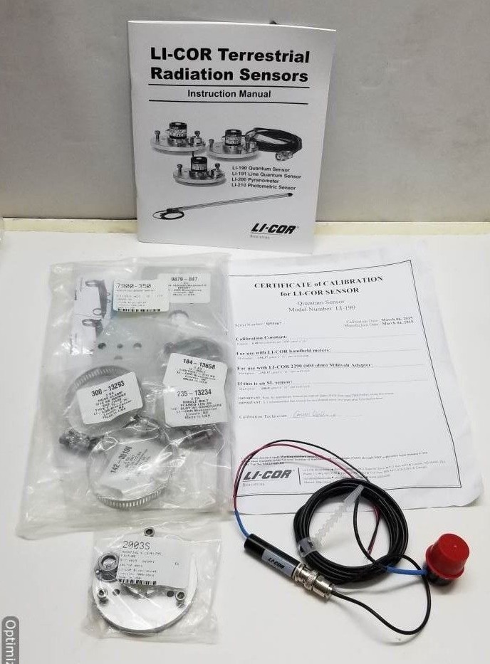 Li-Cor LI-190R Quantum Sensor Radiation Q53467 772 ohm | eBay