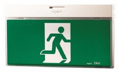 Legrand EMERGENCY LED LIGHT G2 EXIT SIGN Running Man, Axiom Slide ...