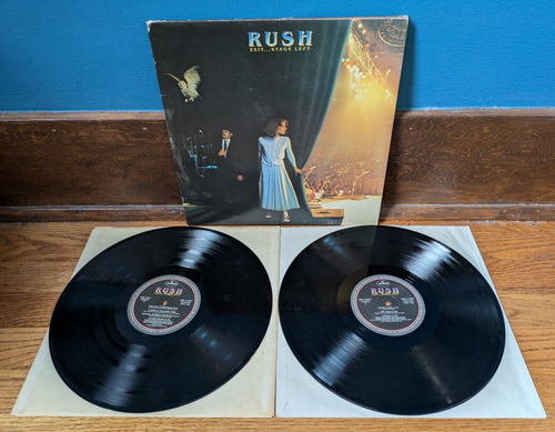 RUSH Exit ... Stage Left 2 x LP Record 1981 Mercury SRM 2-7001 Original ...