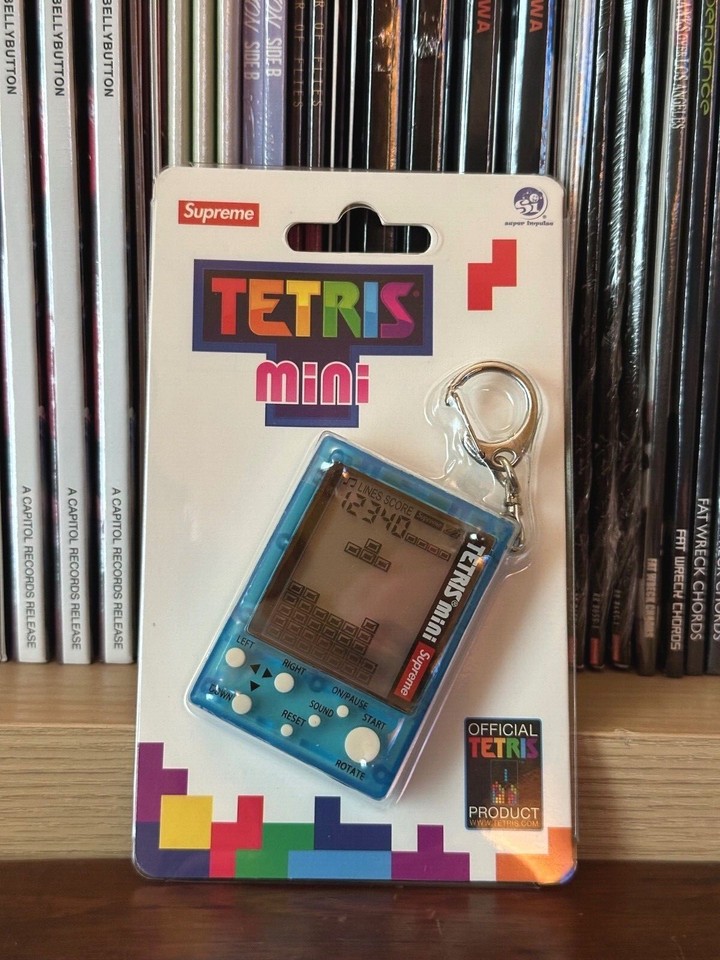 Supreme x Tetris Mini Keychain Game Red Clear Blue Brand New Ships Fast ...