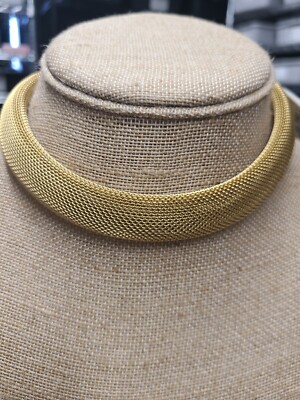 Nali Goldtone Stainless Steel Tubular Necklace Bracelet Convertible | eBay