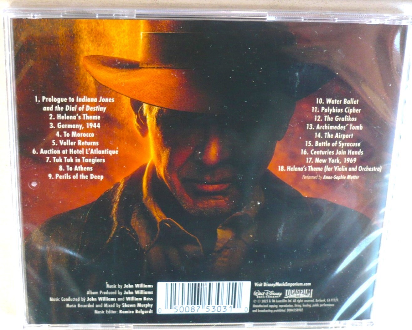 JOHN WILLIAMS INDIANA JONES AND THE DIAL OF DESTINY SOUNDTRACK. NEW ...