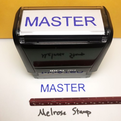 Master Rubber Stamp Blue Ink Self Inking Ideal 4913 | eBay