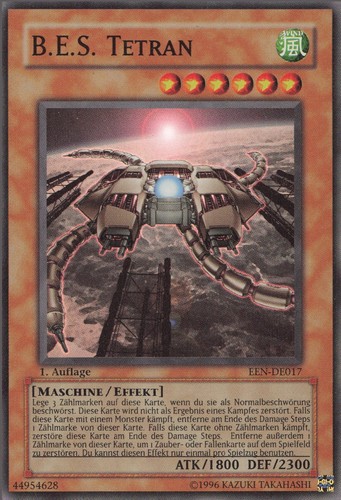 YuGiOh B.E.S. Tetran (V.1) EEN-DE017 Super Rare Light Played 1st | eBay.de