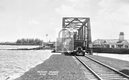 Railroad Train Railway Bridge Hilo Hawaii HI Reprint Postcard | eBay