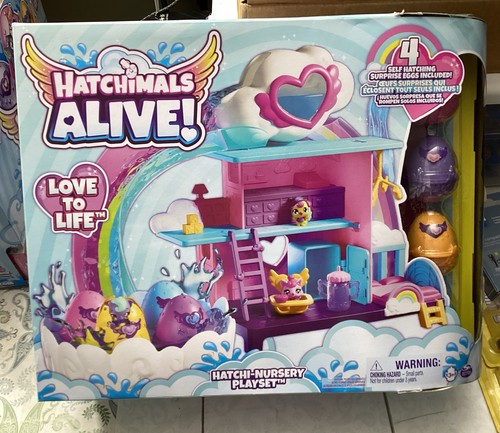 NEW Hatchimals Alive Hatchi Nursery 4 Surprise Mini Figures Eggs ...