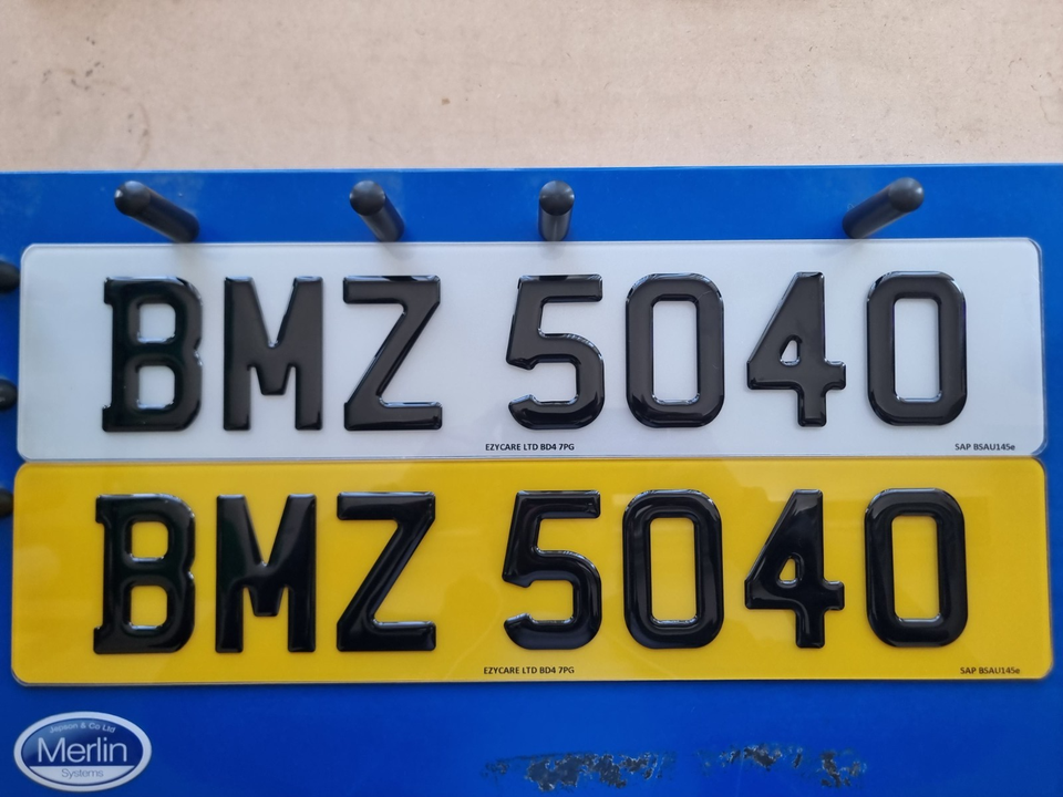 PAIR OFF 3D GEL DOMED RESIN NUMBER PLATES 100% MOT AND ROAD LEGAL | eBay UK