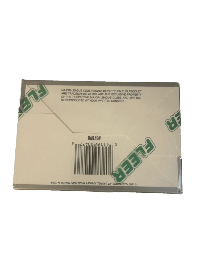 1993 FLEER FINAL EDITION NEW FACTORY SEALED 310 CARD BASEBALL SET ...