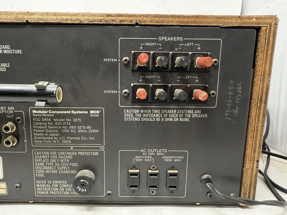 Vintage MCS Modular Component System 3275 AM/FM Stereo Receiver | eBay