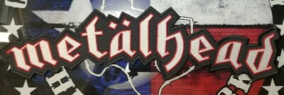 LARGE EMBROIDERED METALHEAD BACK PATCH (Please Read Ad) | eBay