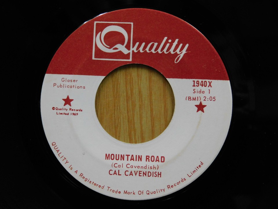 Cal Cavendish 45 BIG STAMPEDE bw MOUNTAIN ROAD Quality M- canada bopper ...