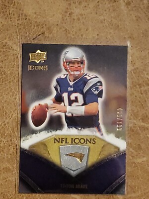 2008 UD ICONS *NFL ICONS*SILVER*TOM BRADY* 409/799 | eBay