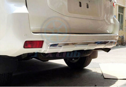 ABS Plate j Pearl White Rear Bumper Guard Cover For Toyota Prado FJ150 ...