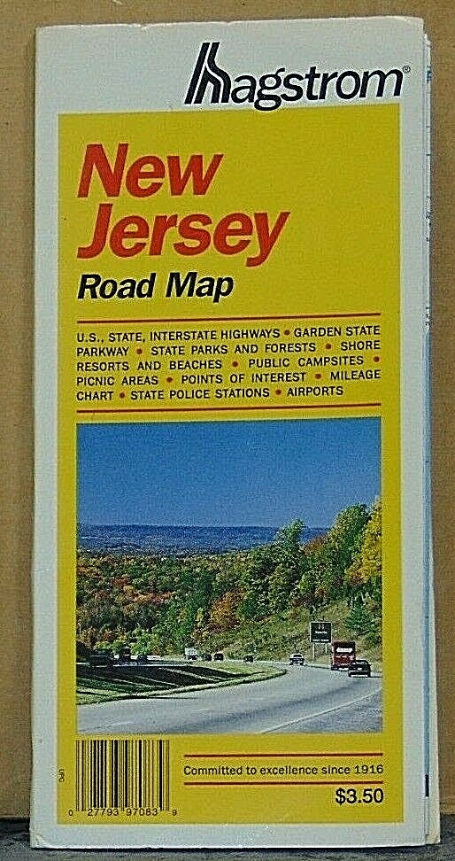 1995 Hagstrom's Road Map of New Jersey | eBay