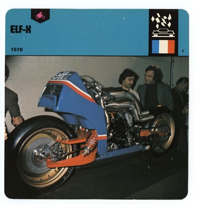 Elf-X - Racing Competition Motorcycle Edito Service Auto Rally Card | eBay