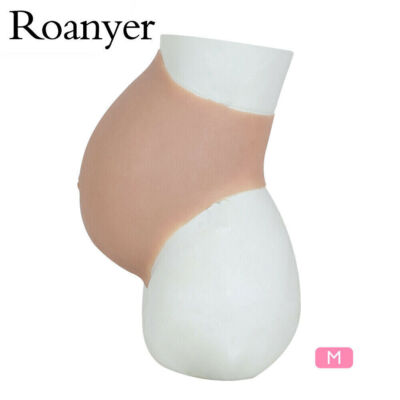 Roanyer Silicone M Size Fake Pregnant Belly Bump Realistic Baby Tummy ...