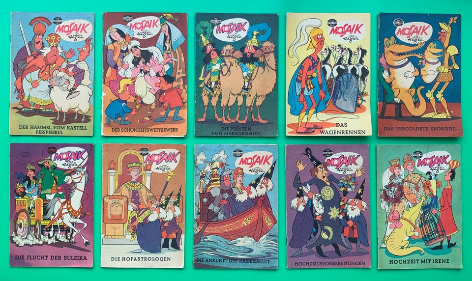 WIPA Original Mosaik Digedags Konvolut Sammlung Nr. 110 - 119 ...