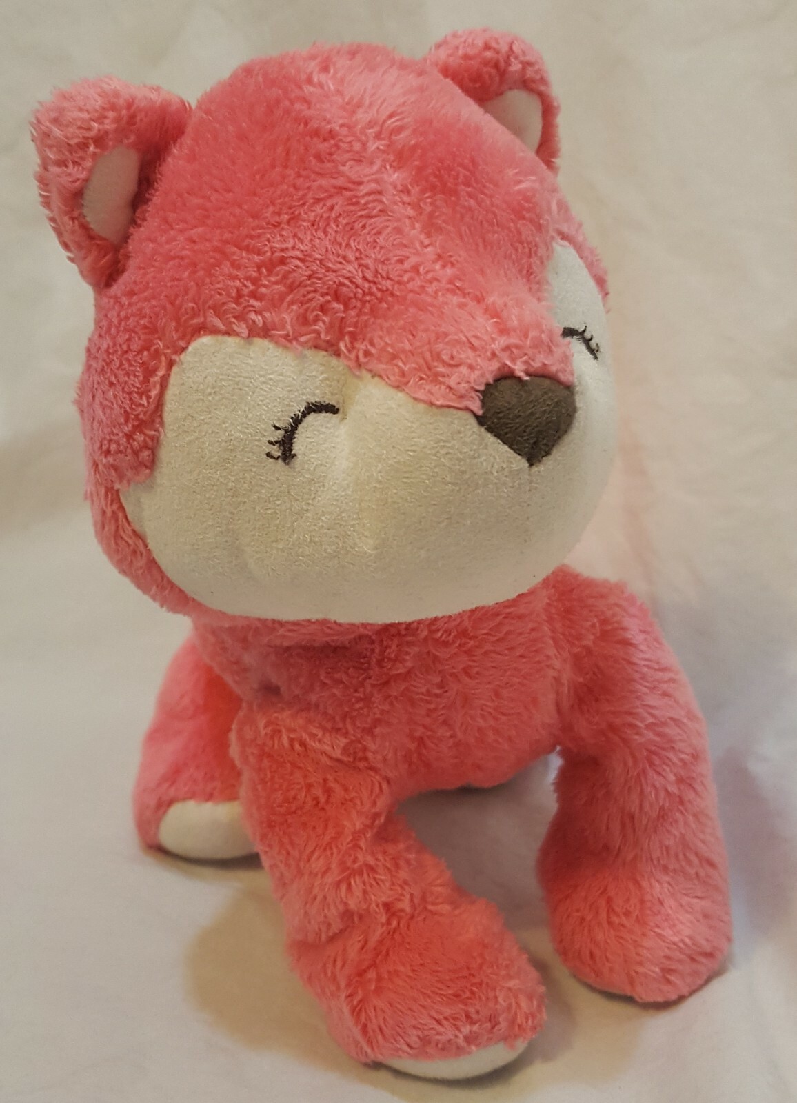 Pink Salmon Baby Fox Plush Stuffed Animal 2015 6" Carters | eBay
