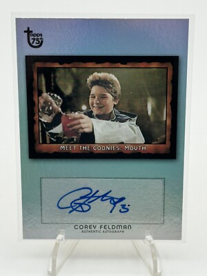 2013 Topps 75th Anniversary Corey Feldman Rainbow Foil Autograph- Print ...