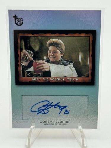 2013 Topps 75th Anniversary Corey Feldman Rainbow Foil Autograph- Print ...