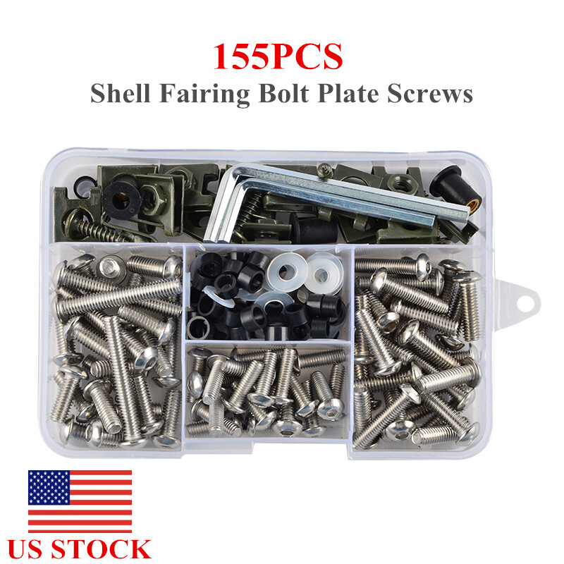 Stainless Steel Motorcycle Fairing Body Bolt Kit Screw Spire Speed ...