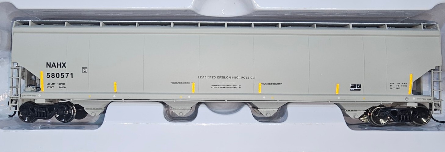 932-7164 Walthers Platinum Line NAHX (GE Railcar) 6200 Plastic Pellet ...