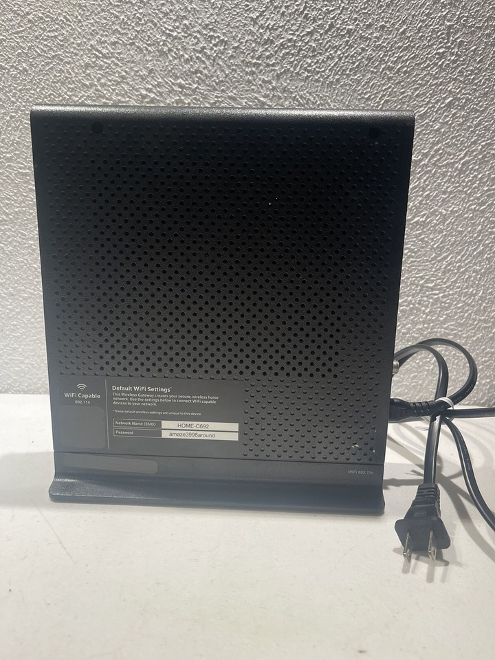 Xfinity Modem Gateway Router ARRIS TG862G/CT WiFi 802.11n w/ Power Cord ...