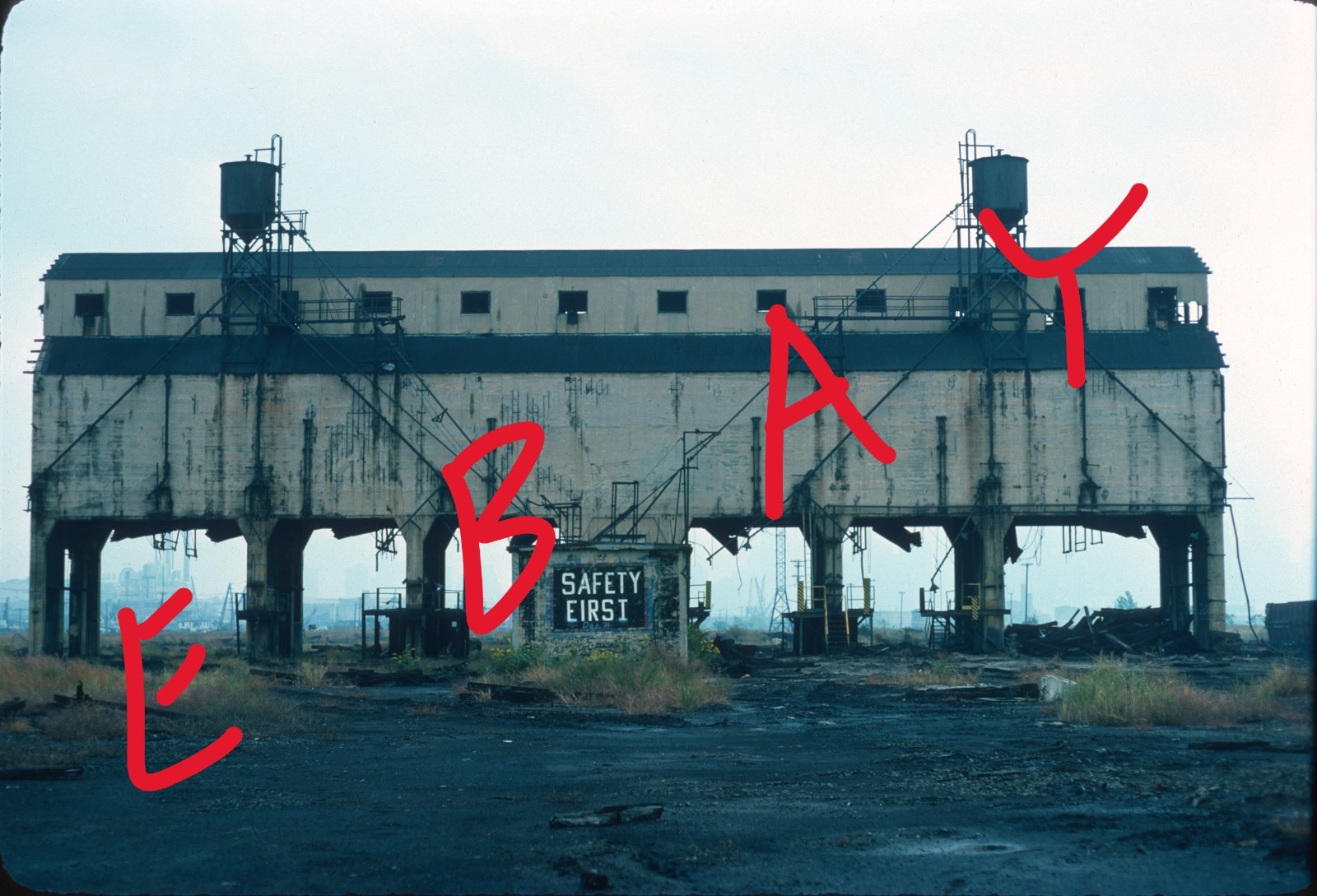 Jersey Central CNJ Communipaw Terminal Jersey City NJ 1976 Original Kodachrome | eBay