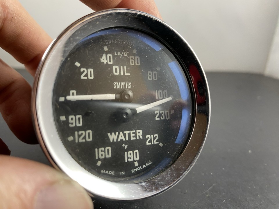 Austin Healey Sprite Mk1 Oil Pressure And Water Temp Gauge GD 1502/01 ...