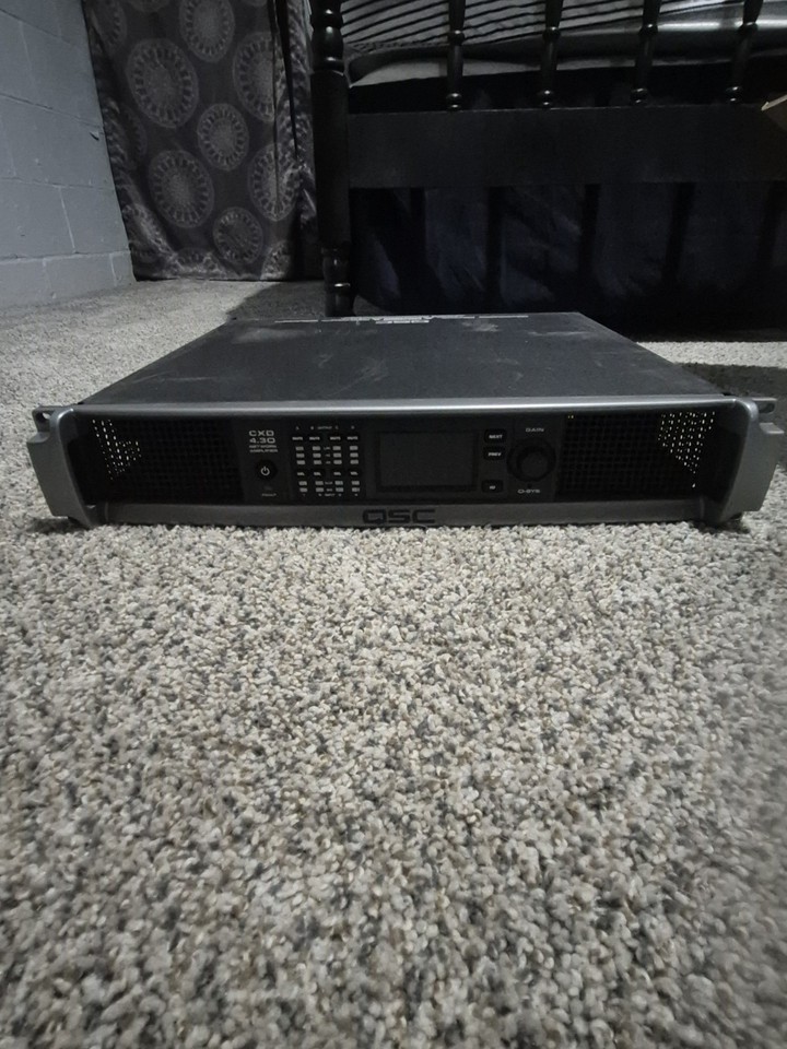 QSC CXD 4.3Q Rack Mount 4 Channel Network Amplifier Great Condition ...