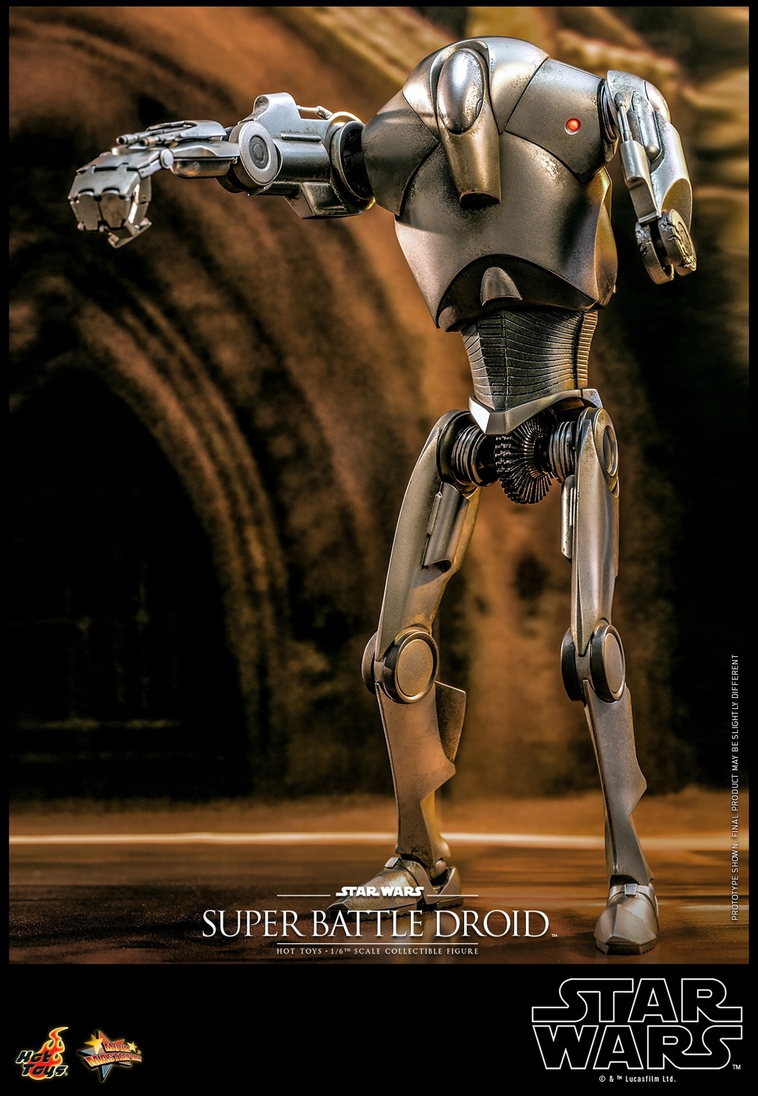 Star Wars Episode II Super Battle Droid Figure 1/6 Hot Toys Sideshow ...