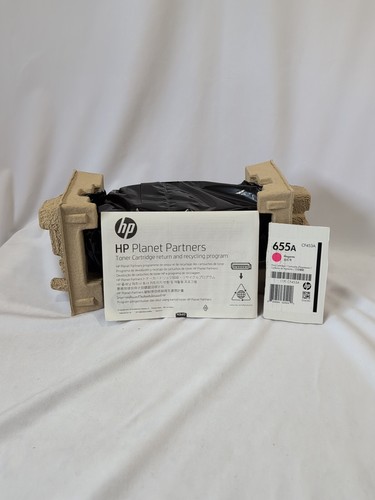 HP 655A Magenta Toner Cartridge New & Sealed(Check Pictures ...