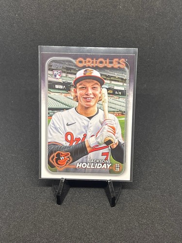 2024 TOPPS SERIES 2 JACKSON HOLLIDAY 697 RC SSP FUN FACE Black Box ...