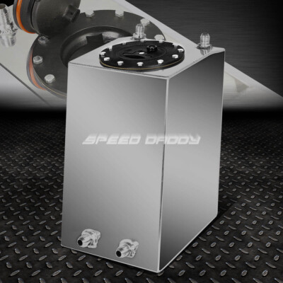 3 GALLON/11.35 LITER POLISHED CHROME ALUMINUM RACING DRIFT FUEL CELL ...
