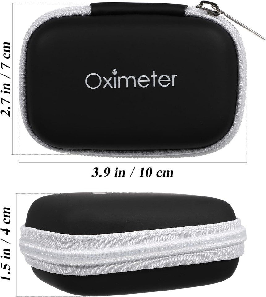 EVA Zipper Fingertip Pulse Oximeter Bag Case Oximeter Storage ...