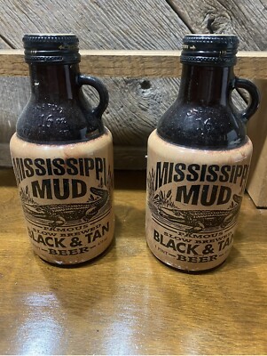 VINTAGE EMPTY MISSISSIPPI MUD BEER BOTTLES BLACK & TAN | eBay