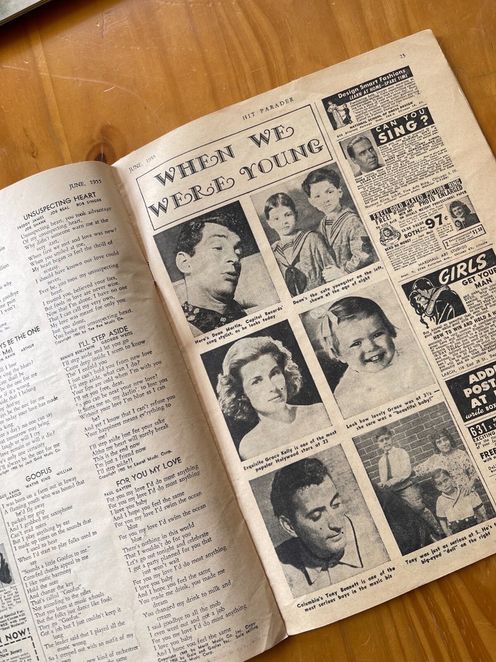 HIT PARADER MAGAZINE 1955 JUNE - MINDY CARSON COVER - Vintage Antique ...