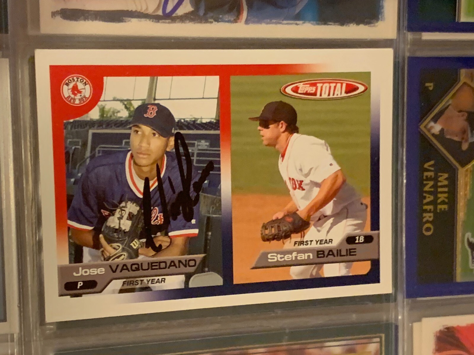 JOSE VAQUEDANO AUTOGRAPHED SIGNED 2005 TOPPS TOTAL CARD RED SOX COA | eBay