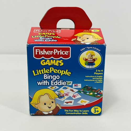 Fisher Price Games Little People Bingo with Eddie 2001 Complete New ...