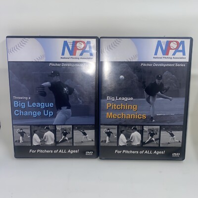 NPA Baseball Instruction DVDs Change Up & Pitching Mechanics Nolan Ryan ...