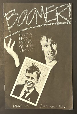 Boomer! Geoff Hoyle Meets Geoff Hoyle Eureka Theatre 1986 Playbill | eBay